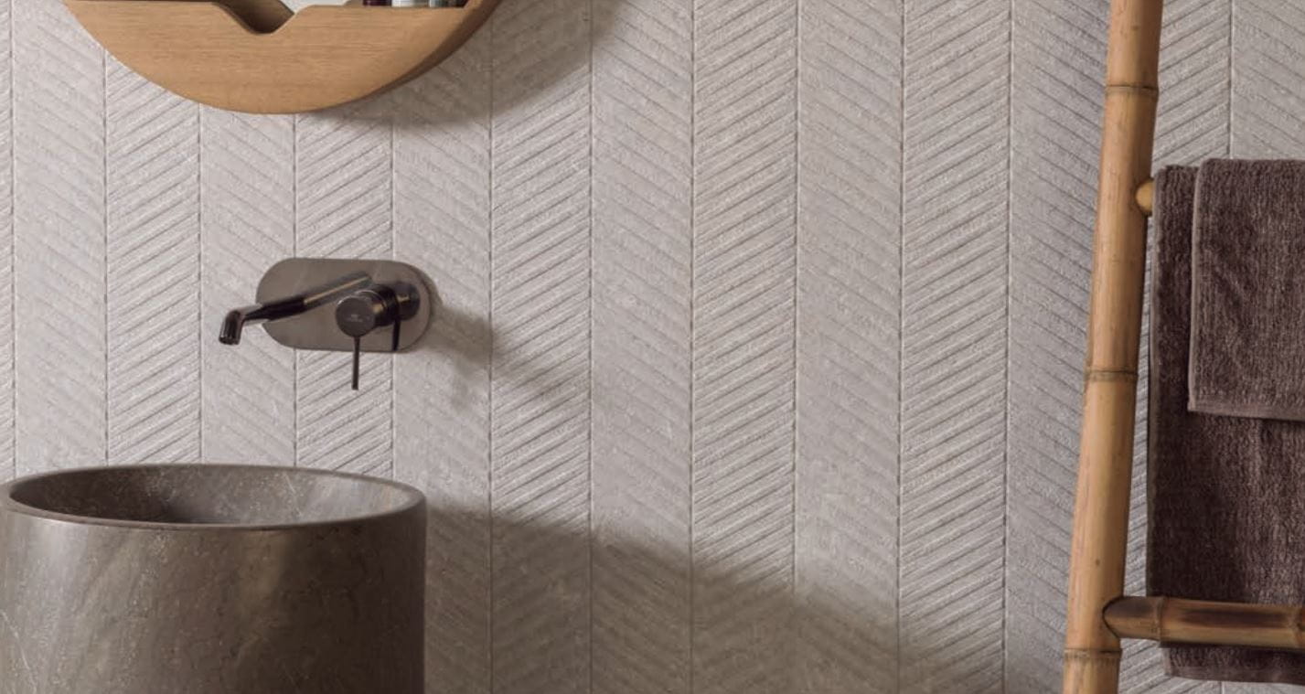 Porcelanosa Coral Deco Caliza 45x120 płytki ścienne imitujące kamień ...