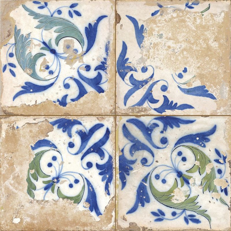 Płytki podłogowe patchwork Peronda FS Heritage Leaves 45x45 - iglazura24.pl