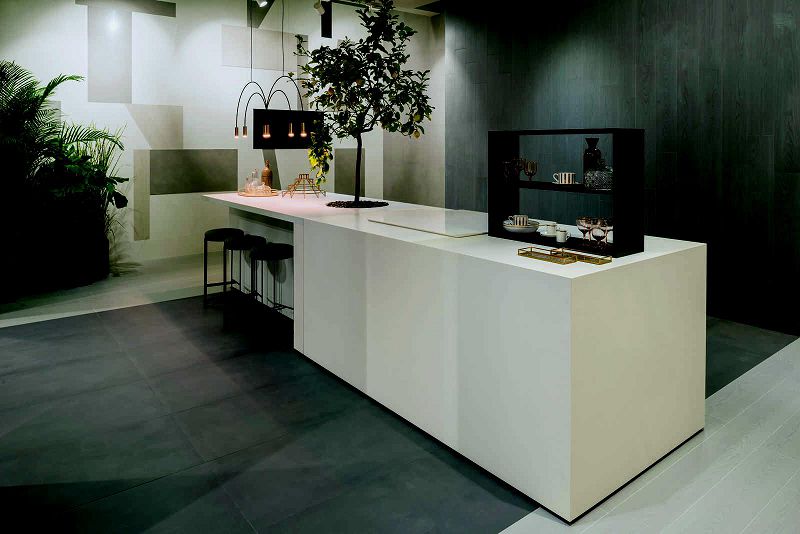 Płytki ceramiczne imitujące beton Marazzi SistemS Antracite 60x120 ...